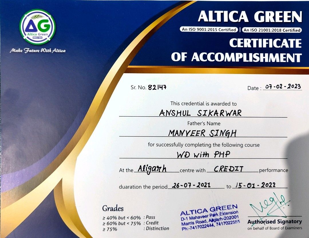 Anshul Sikarwar on LinkedIn: I’m happy to share that I’ve obtained a ... Anshul Sikarwar on LinkedIn: I’m happy to share that I’ve obtained a ...