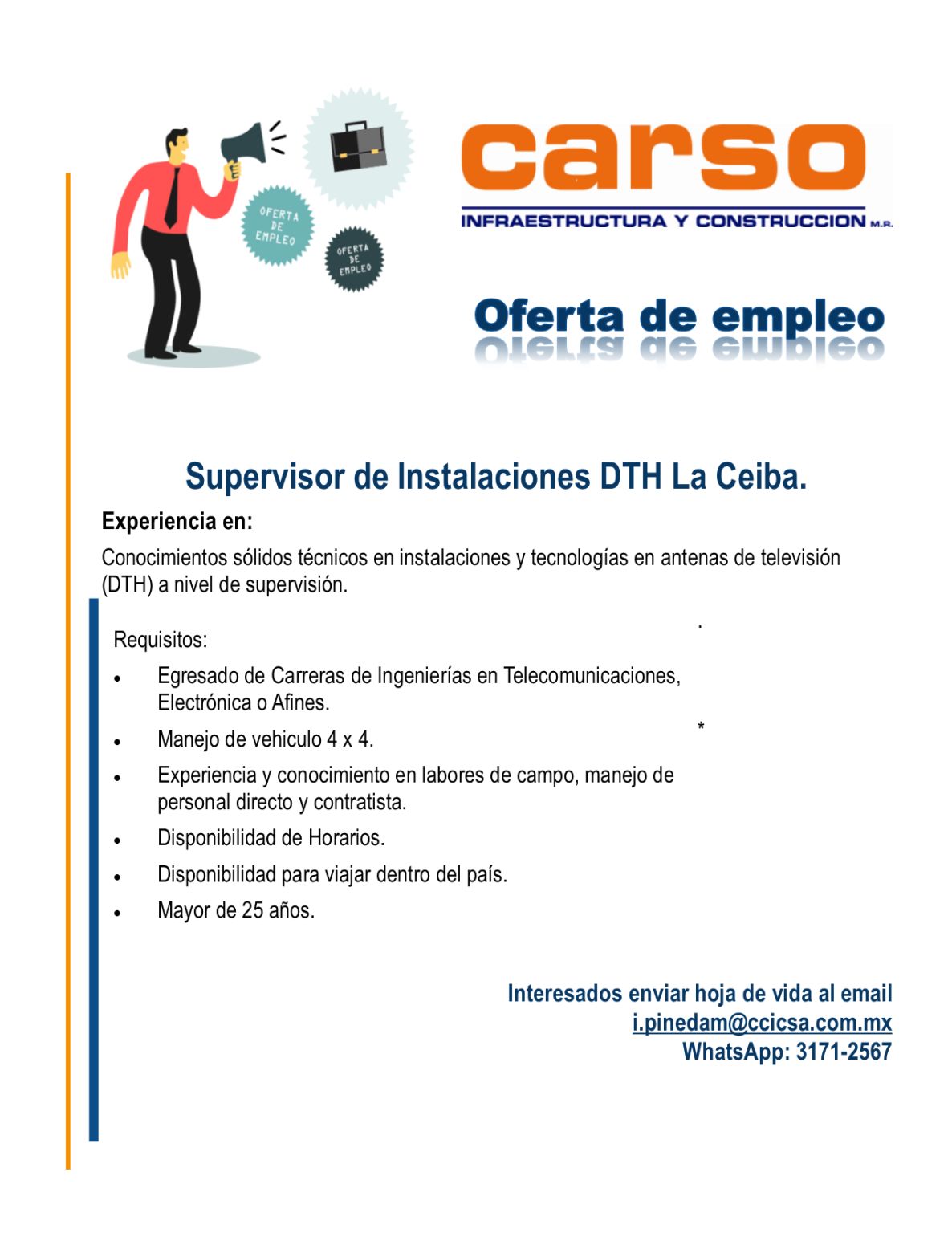Nacel HN CARSO on LinkedIn: Bolsa De Empleos Honduras Nacel HN CARSO on LinkedIn: Bolsa De Empleos Honduras