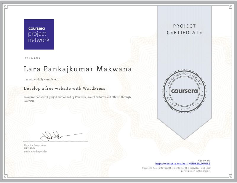 Lara Makwana on LinkedIn: Completed a Wordpress project!! Lara Makwana on LinkedIn: Completed a Wordpress project!!