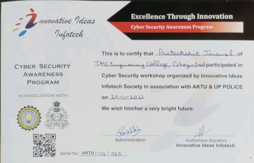 Prateekshit Jaiswal on LinkedIn: #cybersecurity #engineering # ... Prateekshit Jaiswal on LinkedIn: #cybersecurity #engineering # ...
