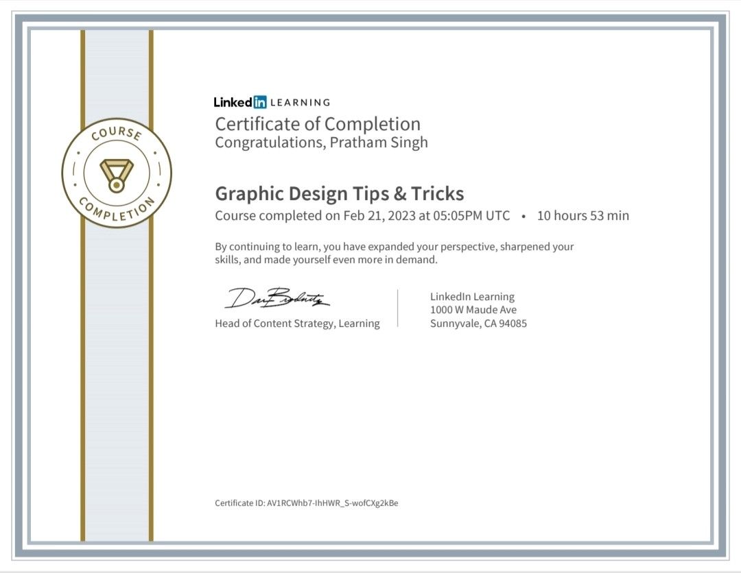 #linkedinlearning | Pratham Singh #linkedinlearning | Pratham Singh