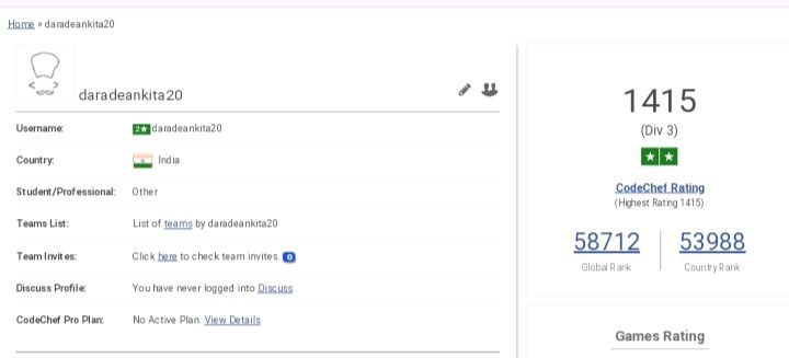 Ankita Darade on LinkedIn: #codechef #competitiveprogramming #cpp # ... Ankita Darade on LinkedIn: #codechef #competitiveprogramming #cpp # ...