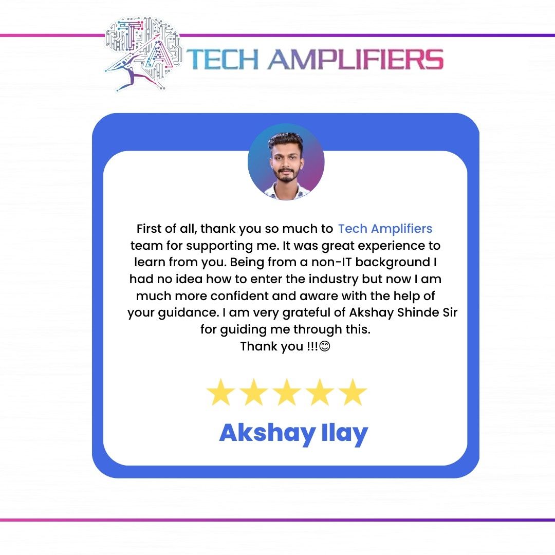 Tech Amplifiers on LinkedIn: #techamplifiers #amplifyyourskills #learn ... Tech Amplifiers on LinkedIn: #techamplifiers #amplifyyourskills #learn ...