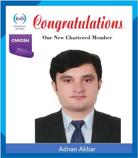 Adnan Akbar CMIOSH, MSc OHS on LinkedIn: I am Glad to share that I have ... Adnan Akbar CMIOSH, MSc OHS on LinkedIn: I am Glad to share that I have ...