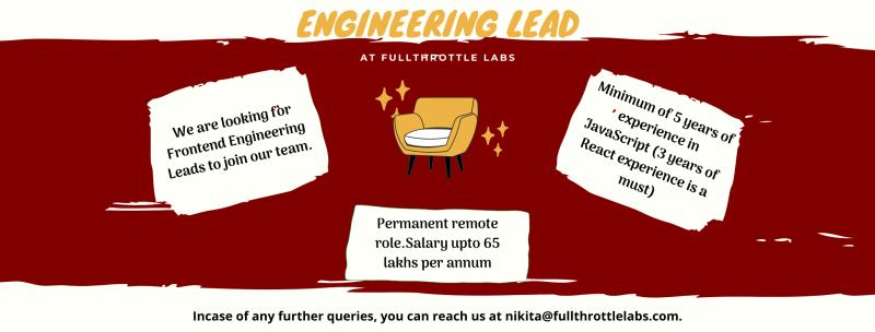 Nikita Lobo on LinkedIn: #jobopening #engineeringmanager #reactjs # ... Nikita Lobo on LinkedIn: #jobopening #engineeringmanager #reactjs # ...
