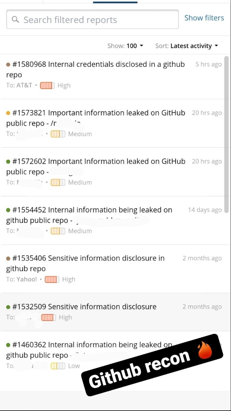 #githubrecon #bugbounty #hackerone | Pawan Rawat | 18 comments #githubrecon #bugbounty #hackerone | Pawan Rawat | 18 comments