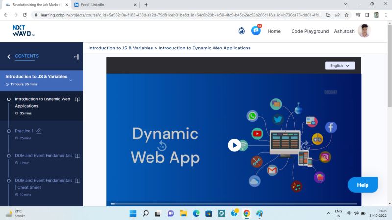 Ashutosh Bhatt on LinkedIn: #day48 #50daysofcodechallenge #nxtwave # ... Ashutosh Bhatt on LinkedIn: #day48 #50daysofcodechallenge #nxtwave # ...