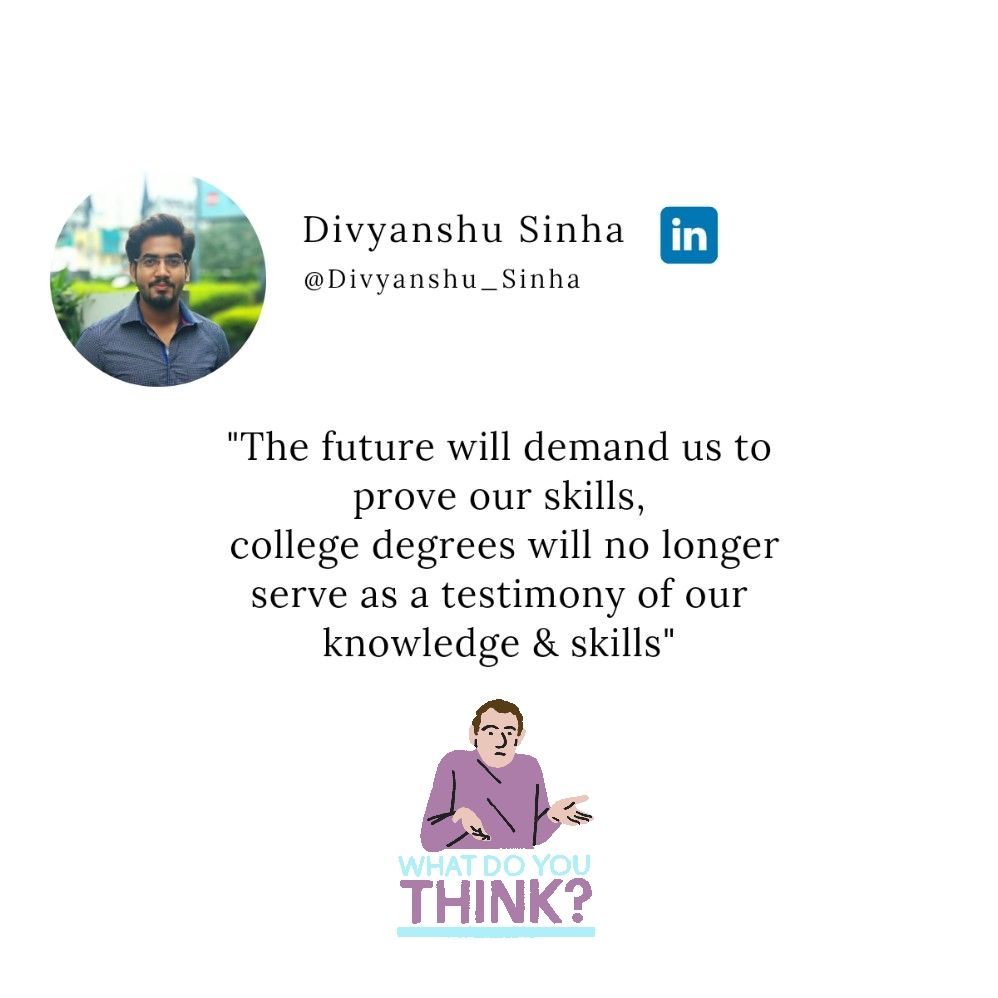 Divyanshu Sinha on LinkedIn: #opinion #futureforward Divyanshu Sinha on LinkedIn: #opinion #futureforward