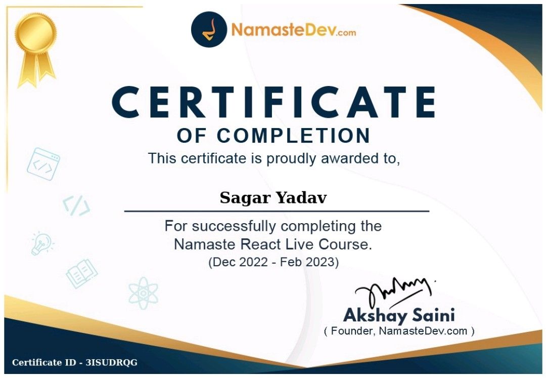 Sagar Yadav on LinkedIn: #react #parcel #redux #react #namastereact # ... Sagar Yadav on LinkedIn: #react #parcel #redux #react #namastereact # ...