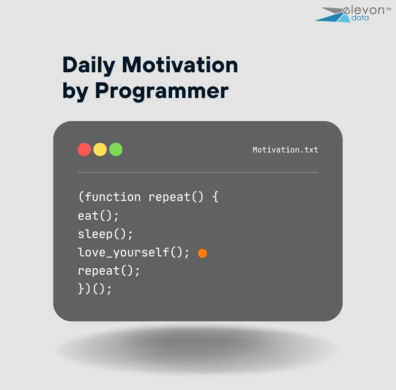 Elevondata on LinkedIn: #programmer #dailymotivation #coder #motivation Elevondata on LinkedIn: #programmer #dailymotivation #coder #motivation
