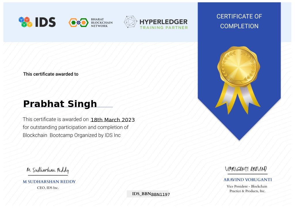PRABHAT SINGH on LinkedIn: #connections #blockchain #bootcamp #bbn PRABHAT SINGH on LinkedIn: #connections #blockchain #bootcamp #bbn