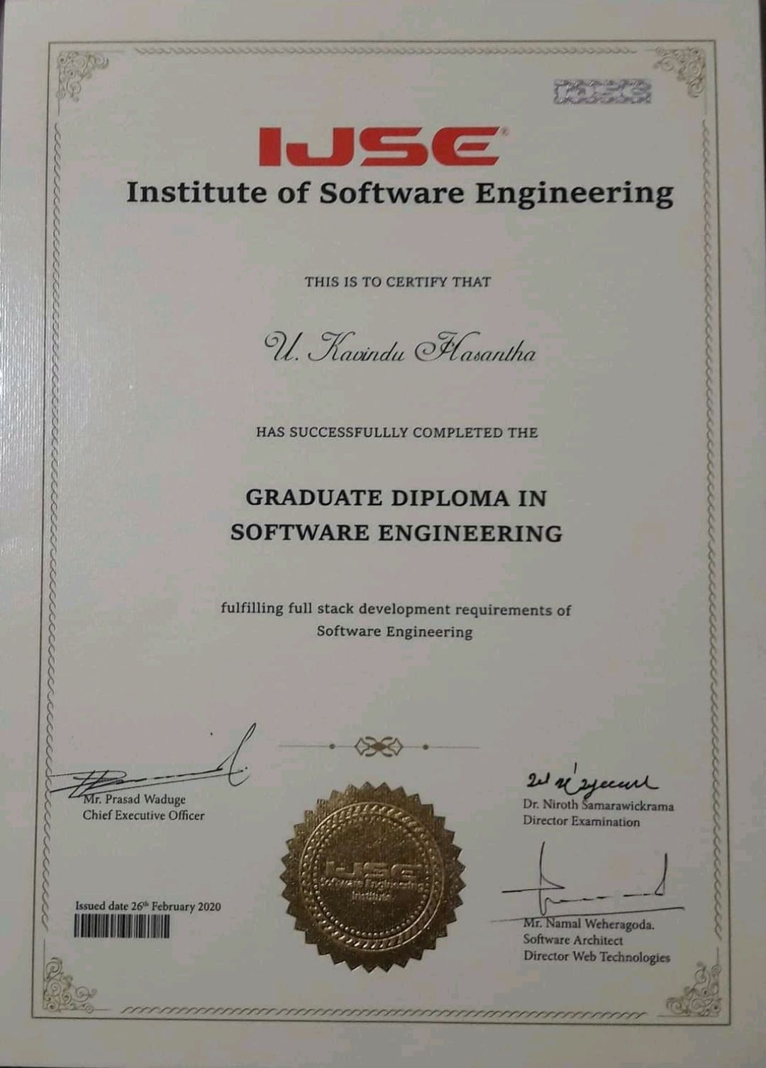 Kavindu Hasantha on LinkedIn: successfully completed. Kavindu Hasantha on LinkedIn: successfully completed.