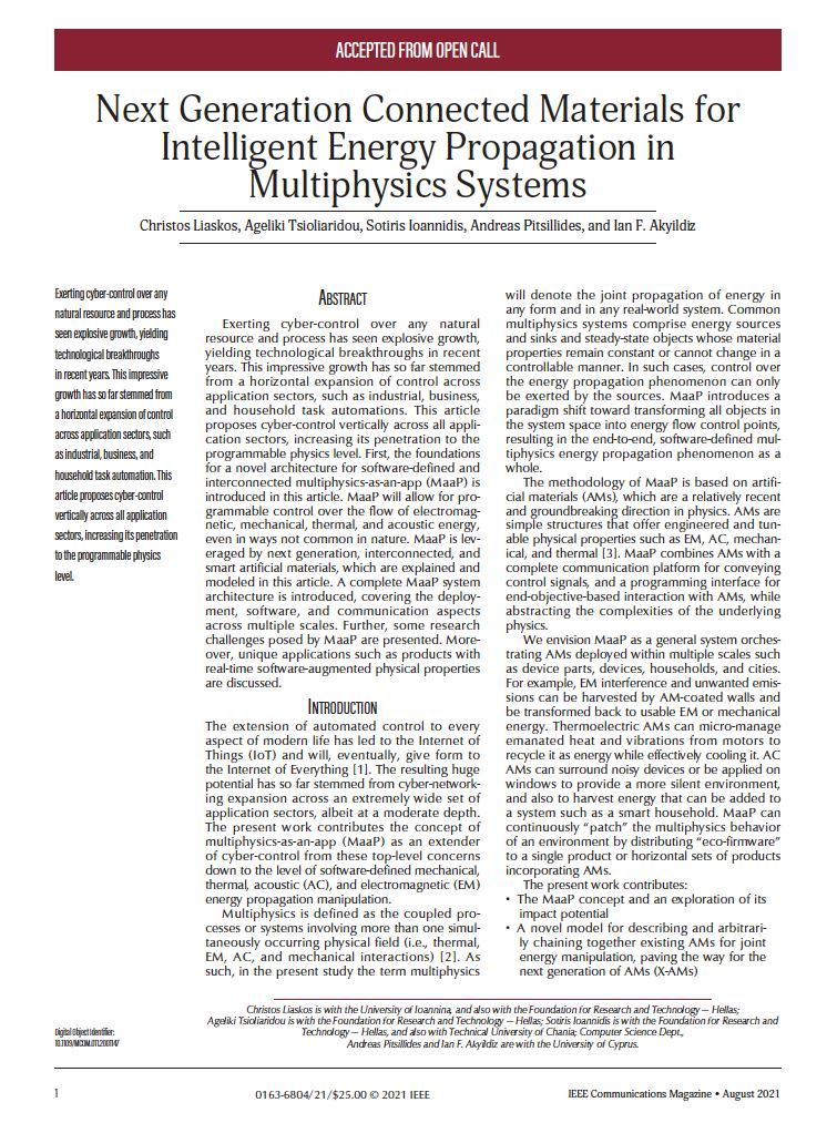 Ian F. Akyildiz on LinkedIn: Hope this paper will open up a new ... Ian F. Akyildiz on LinkedIn: Hope this paper will open up a new ...