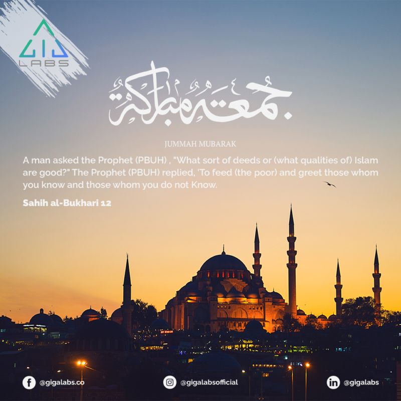Gigalabs (Pvt) Ltd. on LinkedIn: #jummah #jummahmubarak #gigalabs #friday Gigalabs (Pvt) Ltd. on LinkedIn: #jummah #jummahmubarak #gigalabs #friday