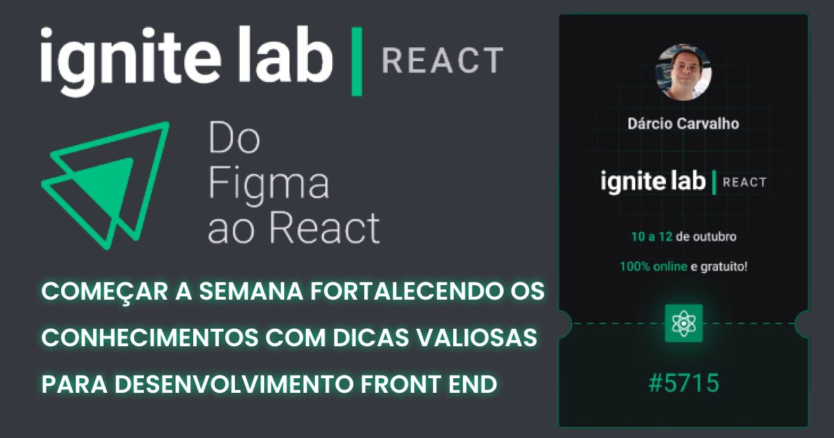 Darcio Nuno Carvalho on LinkedIn: #reactjs #figma #frontend #rocketseat Darcio Nuno Carvalho on LinkedIn: #reactjs #figma #frontend #rocketseat