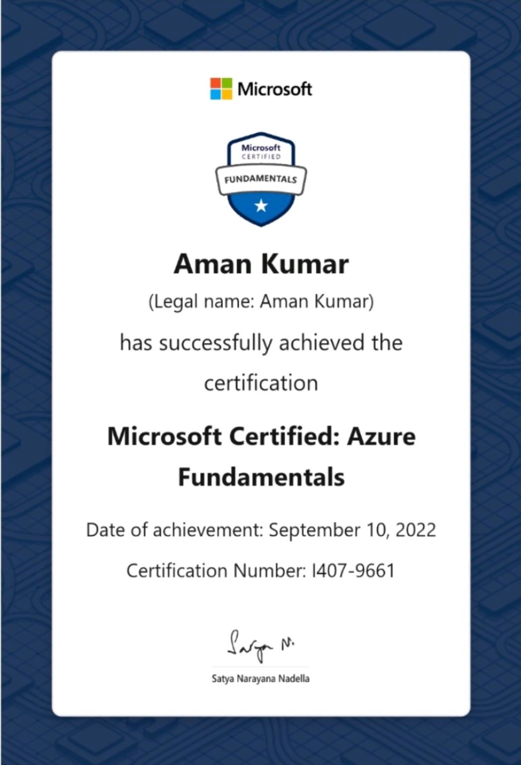 Aman Kumar on LinkedIn: #micorsoft #wipro #wilp #azurefundamentals # ... Aman Kumar on LinkedIn: #micorsoft #wipro #wilp #azurefundamentals # ...