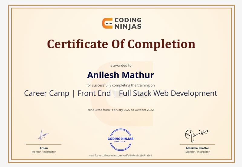 #codingninjas #coding #frontend #css3 #html5 #javascript | Anilesh Mathur #codingninjas #coding #frontend #css3 #html5 #javascript | Anilesh Mathur