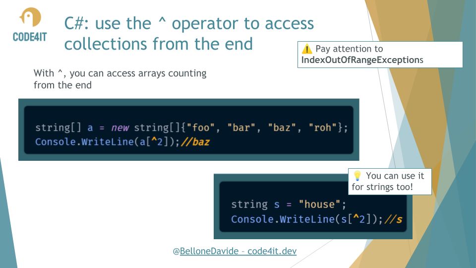 Davide Bellone on LinkedIn: #csharp #dotnet Davide Bellone on LinkedIn: #csharp #dotnet