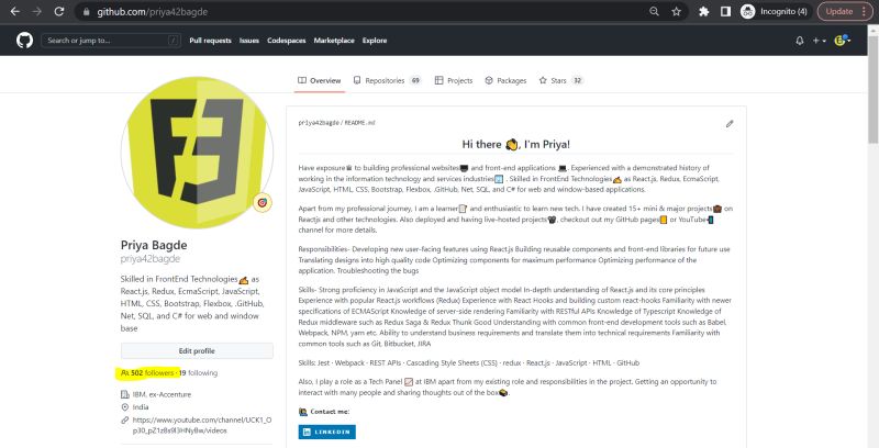 Priya Bagde ⭐ on LinkedIn: #github #javascript #typescript #reactjs # ... Priya Bagde ⭐ on LinkedIn: #github #javascript #typescript #reactjs # ...