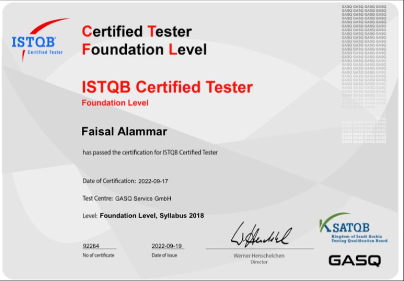 I am happy to announce that I have passed ISTQB® Certified Tester ... I am happy to announce that I have passed ISTQB® Certified Tester ...