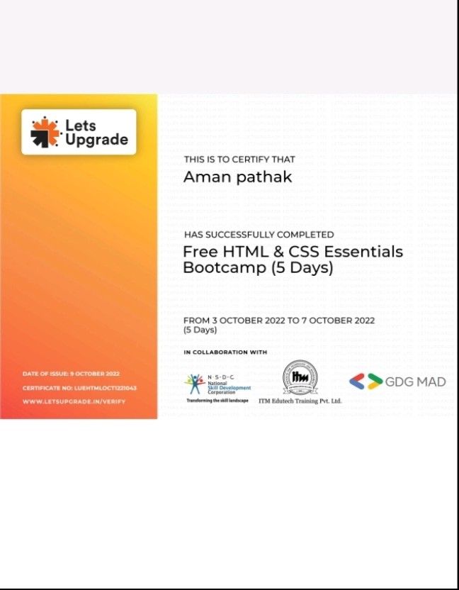 Aman Pathak on LinkedIn: #htmlcoding #css #htmlcss #letsupgrade Aman Pathak on LinkedIn: #htmlcoding #css #htmlcss #letsupgrade