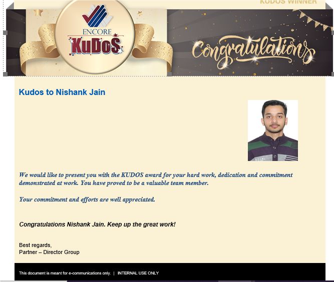 Nishank Jain on LinkedIn: #kudos #kpmg #kpmgindia #kpmgproud #kudos ... Nishank Jain on LinkedIn: #kudos #kpmg #kpmgindia #kpmgproud #kudos ...