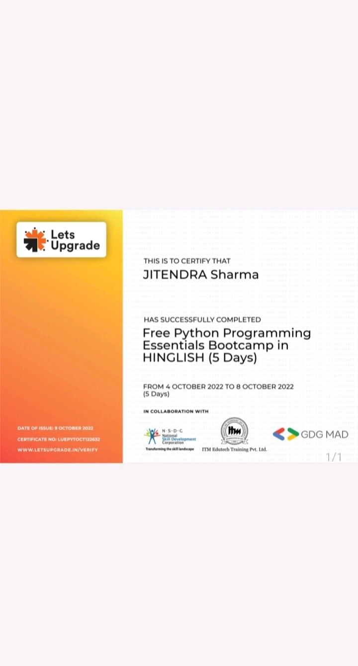 Jitendra Sharma on LinkedIn: Python Coding Pythoncoding Hey Everyone, I ... Jitendra Sharma on LinkedIn: Python Coding Pythoncoding Hey Everyone, I ...