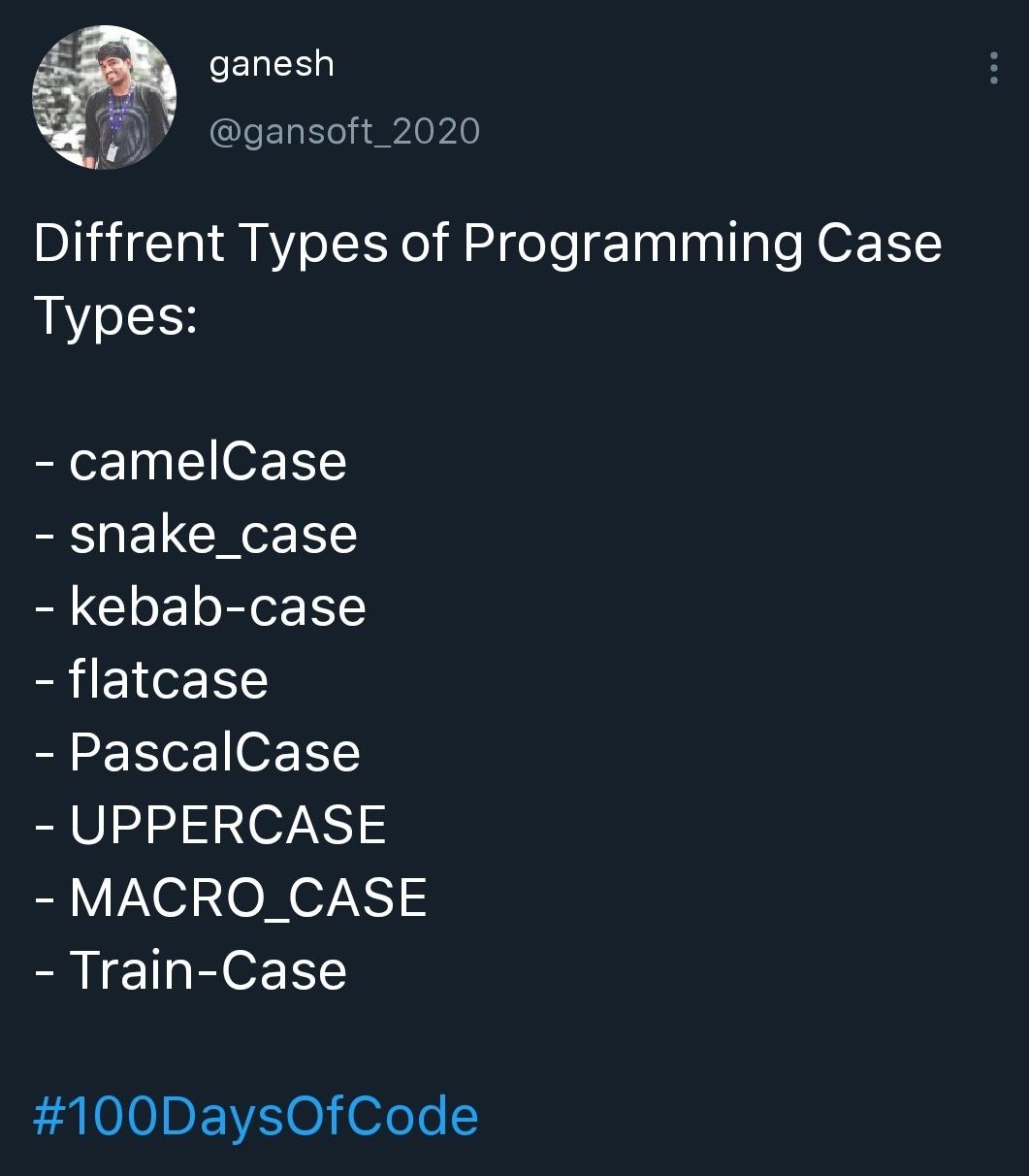 β Ganesh Chikhalikar π on LinkedIn: Diffrent Types of Programming Case ... β Ganesh Chikhalikar π on LinkedIn: Diffrent Types of Programming Case ...