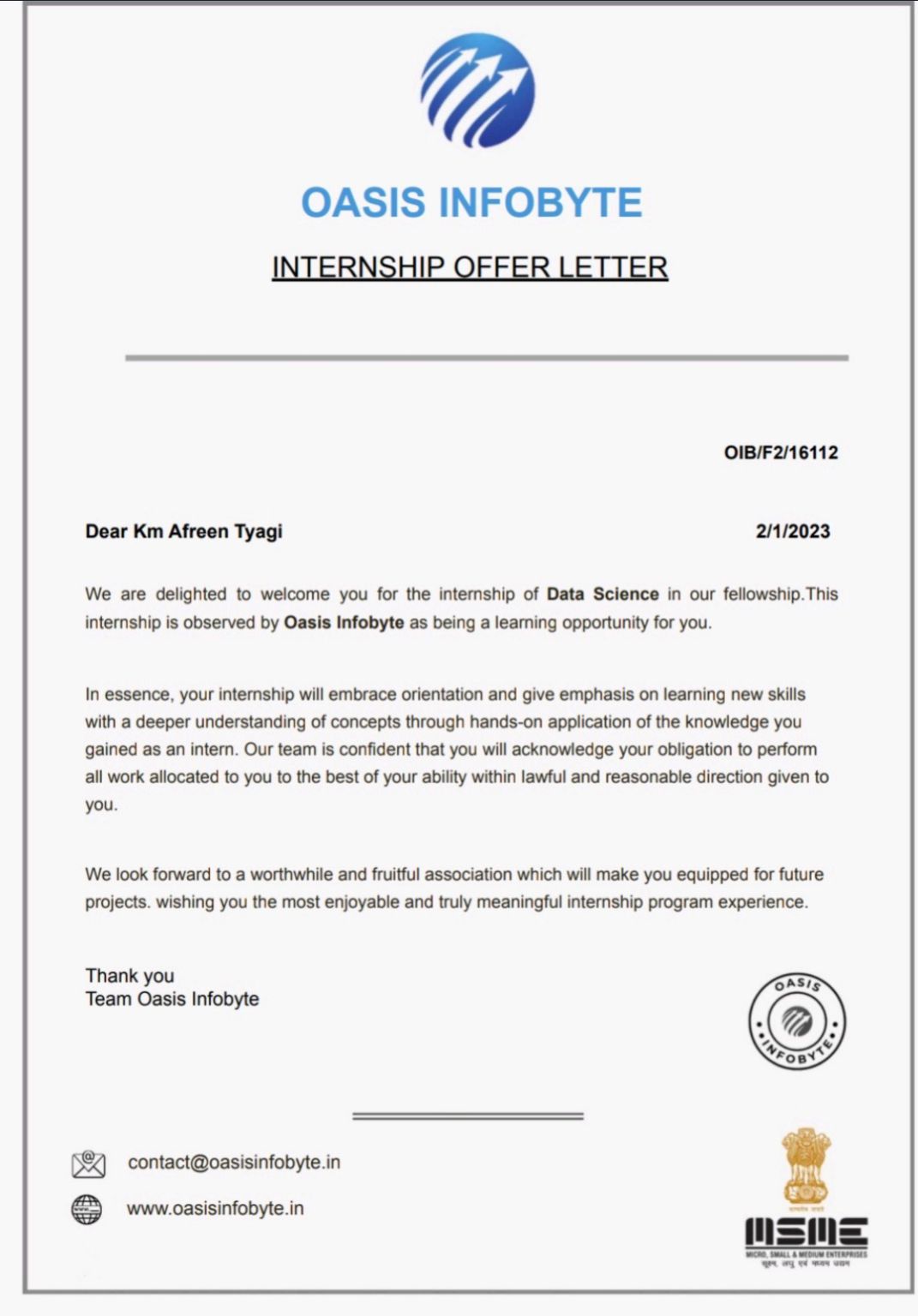 Afreen Tyagi on LinkedIn: #oasisinfobyte #internship #datascience | 10 ... Afreen Tyagi on LinkedIn: #oasisinfobyte #internship #datascience | 10 ...