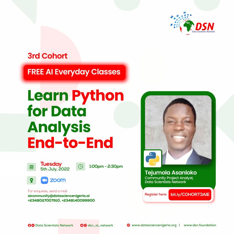 DSNai - Data Science Nigeria on LinkedIn: Learn Python for Data ... DSNai - Data Science Nigeria on LinkedIn: Learn Python for Data ...