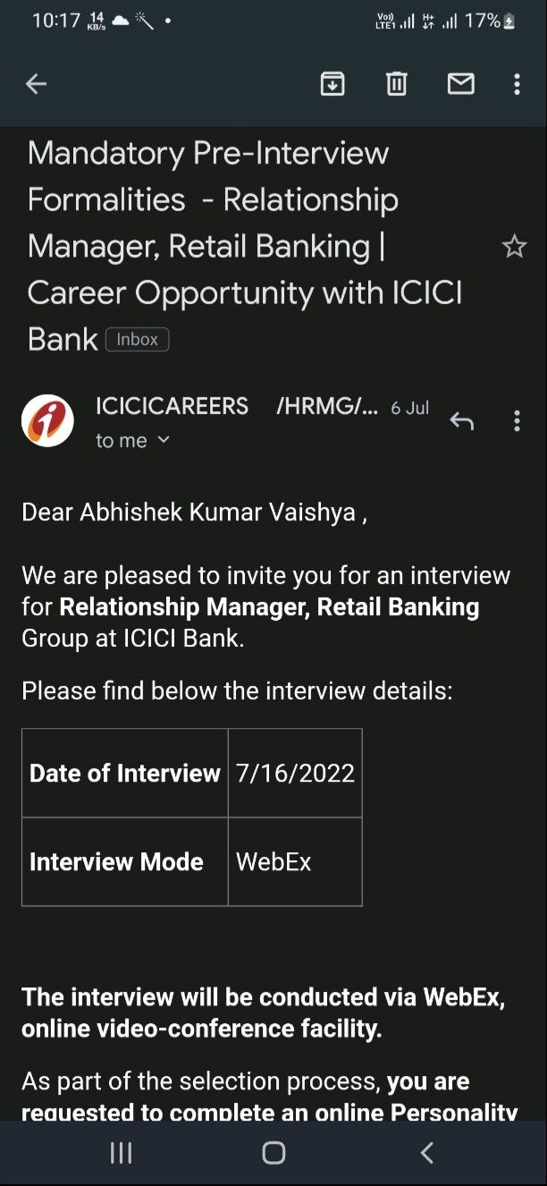 Abhishek vaish on LinkedIn: #icicibank Abhishek vaish on LinkedIn: #icicibank