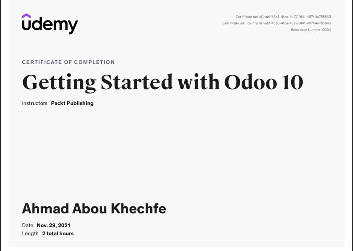 Ahmad Abou Khechfe on LinkedIn: #odoo #odoodevelopment #odoo10 Ahmad Abou Khechfe on LinkedIn: #odoo #odoodevelopment #odoo10