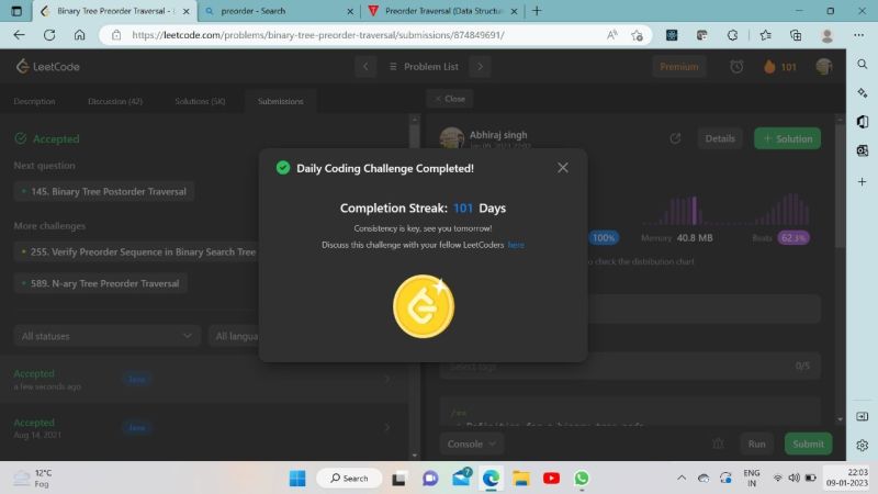 Abhiraj Singh on LinkedIn: #connections #leetcode #competitivecoding # ... Abhiraj Singh on LinkedIn: #connections #leetcode #competitivecoding # ...