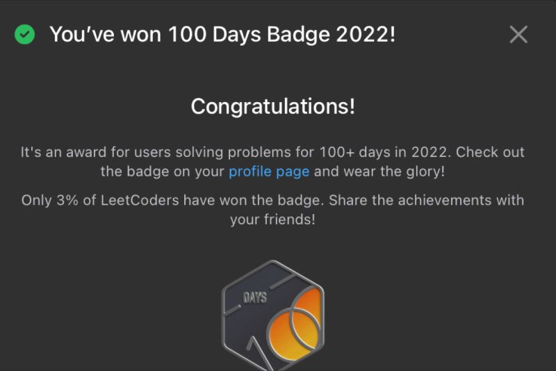 Got it to complete 100 days of challenge….#leetcode… | Swagata Datta Got it to complete 100 days of challenge….#leetcode… | Swagata Datta