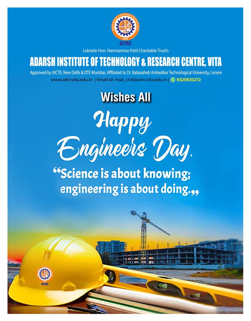 Adarsh Institute of Technology Vita on LinkedIn: #happy #engineers #day ... Adarsh Institute of Technology Vita on LinkedIn: #happy #engineers #day ...