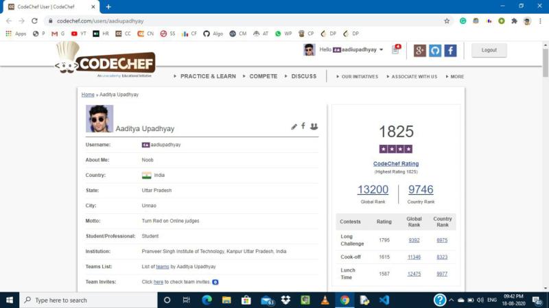 Aaditya Upadhyay on LinkedIn: #coding #codechef #codinglife #dsa #cp # ... Aaditya Upadhyay on LinkedIn: #coding #codechef #codinglife #dsa #cp # ...