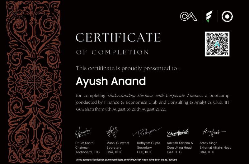 Ayush Anand on LinkedIn: #finance #consulting Ayush Anand on LinkedIn: #finance #consulting