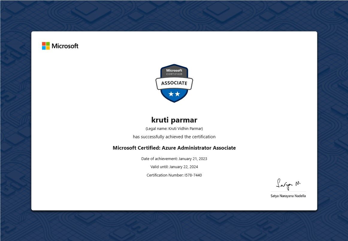 Kruti Parmar on LinkedIn: #azure #microsoft #az104 | 10 comments Kruti Parmar on LinkedIn: #azure #microsoft #az104 | 10 comments