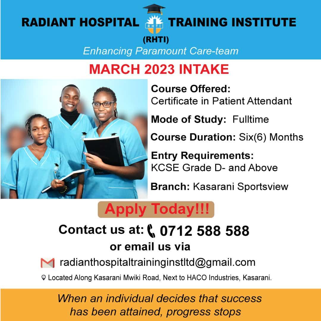 Radiant Hospital Training Institute (RHTI) on LinkedIn: # ... Radiant Hospital Training Institute (RHTI) on LinkedIn: # ...