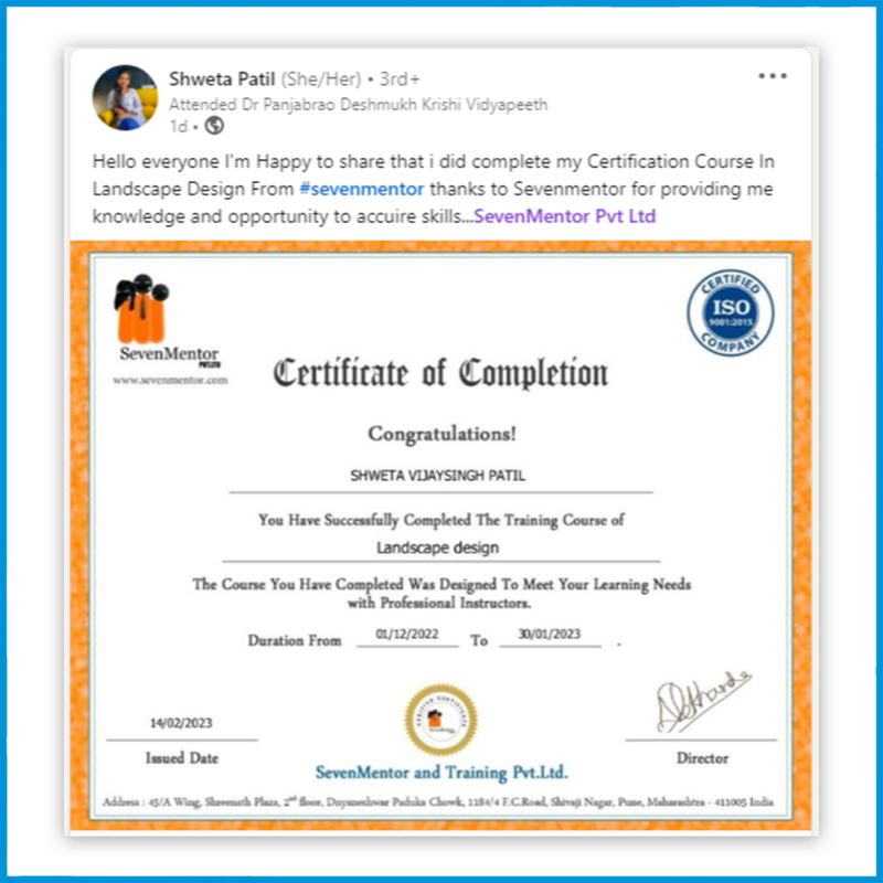 SevenMentor Pvt Ltd on LinkedIn: #landscapedesign #landscape # ... SevenMentor Pvt Ltd on LinkedIn: #landscapedesign #landscape # ...