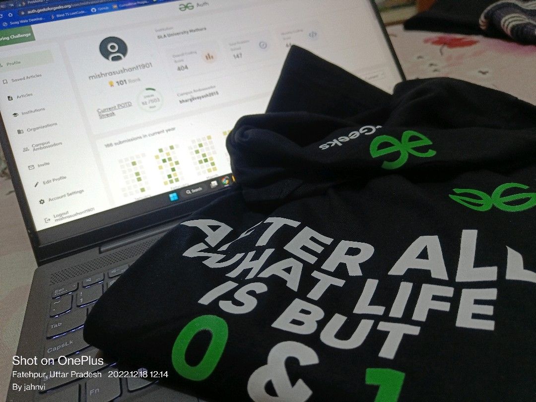 Sushant Mishra on LinkedIn: #consistency #connections #gfg #share | 18 ... Sushant Mishra on LinkedIn: #consistency #connections #gfg #share | 18 ...