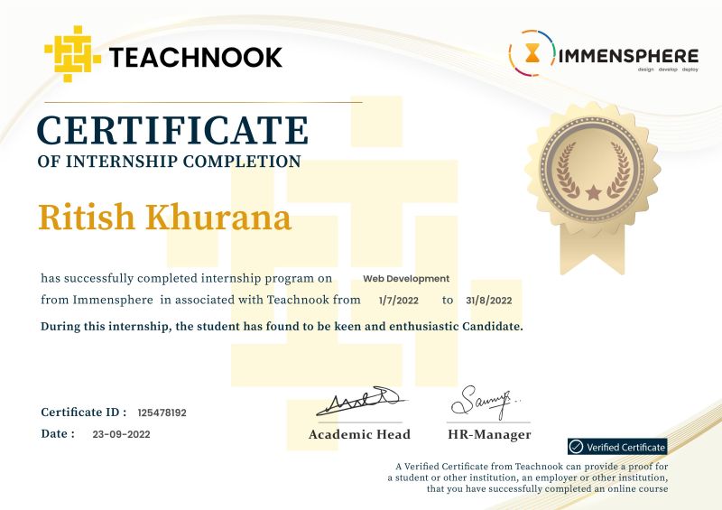 Ritish Khurana on LinkedIn: #connections #internship #html #javascript ... Ritish Khurana on LinkedIn: #connections #internship #html #javascript ...