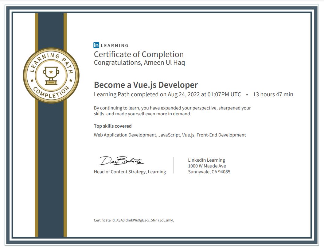Ameen Ul Haq on LinkedIn: #developer #vuejs #vuejsdeveloper # ... Ameen Ul Haq on LinkedIn: #developer #vuejs #vuejsdeveloper # ...