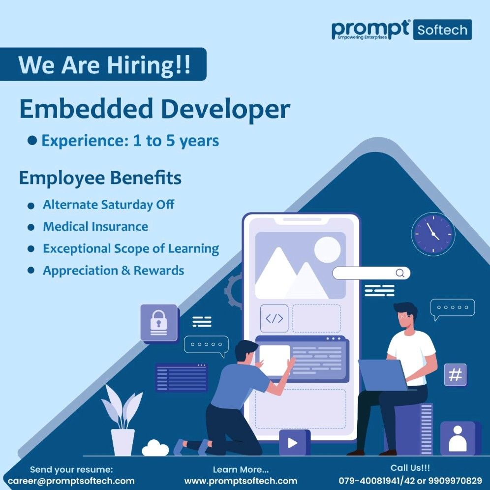 Vishal Prajapati on LinkedIn: #urgenthiring #embeddeddeveloper # ... Vishal Prajapati on LinkedIn: #urgenthiring #embeddeddeveloper # ...