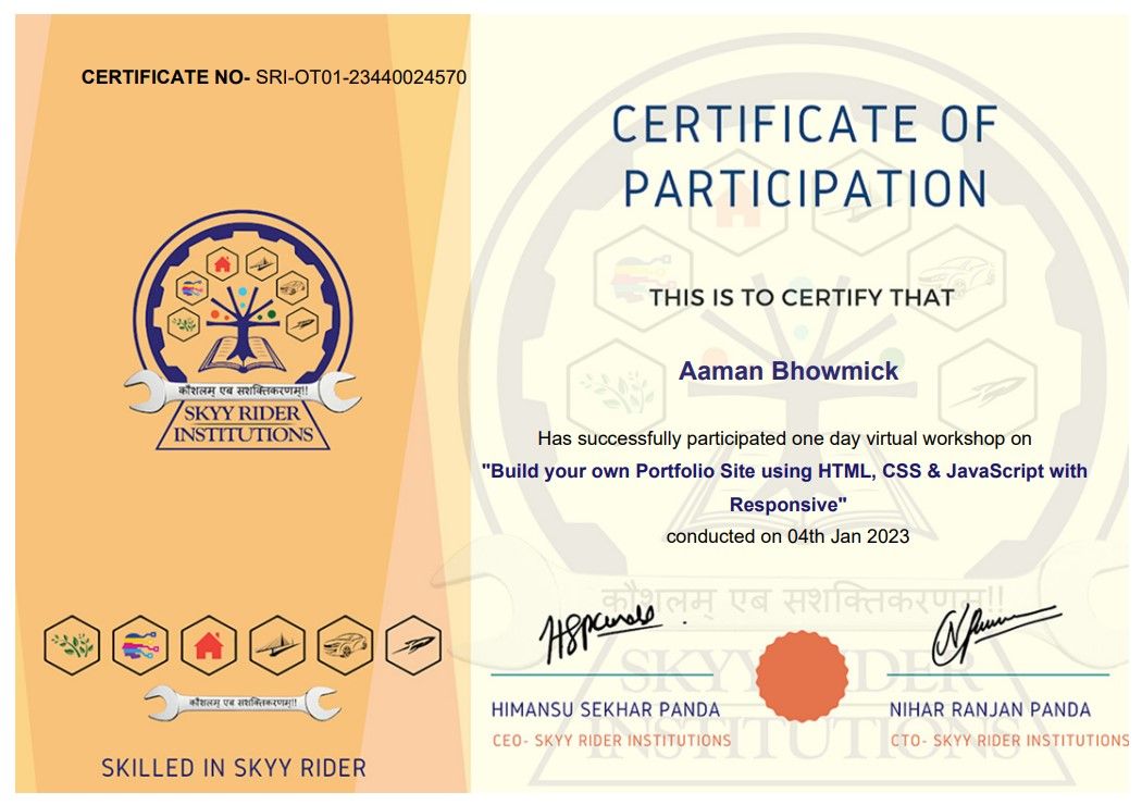 Aaman Bhowmick on LinkedIn: #frontend #html #css #js Aaman Bhowmick on LinkedIn: #frontend #html #css #js