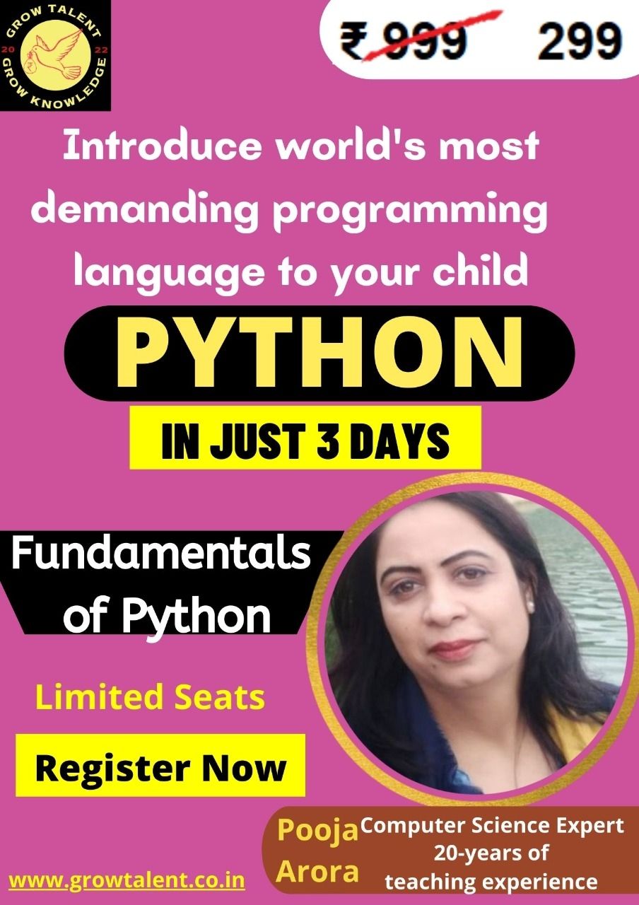 Pooja Arora on LinkedIn: #pythonprogramming #pythonlearning # ... Pooja Arora on LinkedIn: #pythonprogramming #pythonlearning # ...