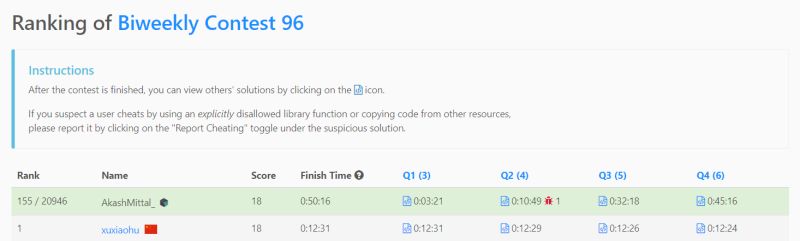 AKASH MITTAL on LinkedIn: #leetcode #contests #dsa #coding | 24 comments AKASH MITTAL on LinkedIn: #leetcode #contests #dsa #coding | 24 comments