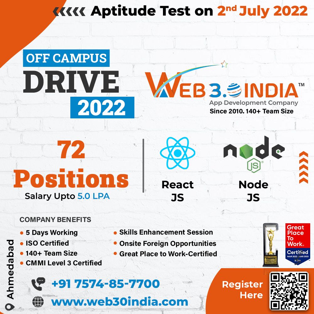 Hardik Chauhan on LinkedIn: #reactjobs #nodejs #walkininterview # ... Hardik Chauhan on LinkedIn: #reactjobs #nodejs #walkininterview # ...