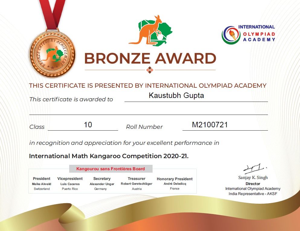 Kaustubh Gupta on LinkedIn: My First Attempt in Olympiad Kaustubh Gupta on LinkedIn: My First Attempt in Olympiad