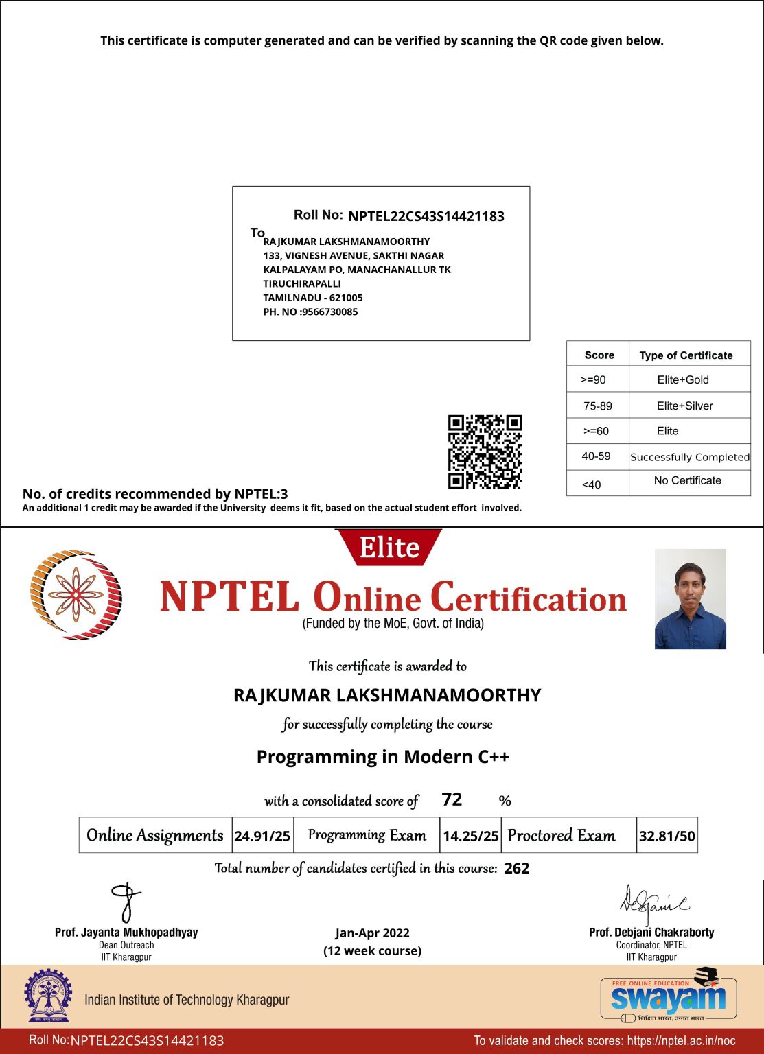Rajkumar Lakshmanamoorthy on LinkedIn: #cpp #nptel #cplusplus #programming Rajkumar Lakshmanamoorthy on LinkedIn: #cpp #nptel #cplusplus #programming